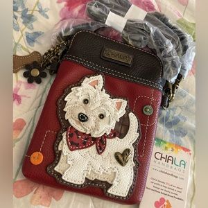 Chala | Bags | Cute White Dog Handbag W Convertible Straps | Poshmark